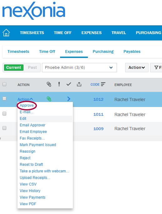 Expenses – Nexonia
