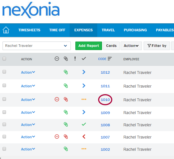 Submitting Expenses – Nexonia